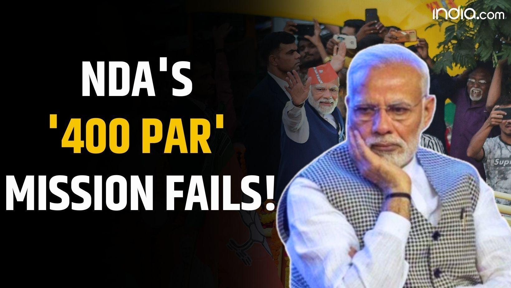 Lok Sabha Election 2024 Result LIVE: NDA’s ‘400 par’ mission fails | India.com