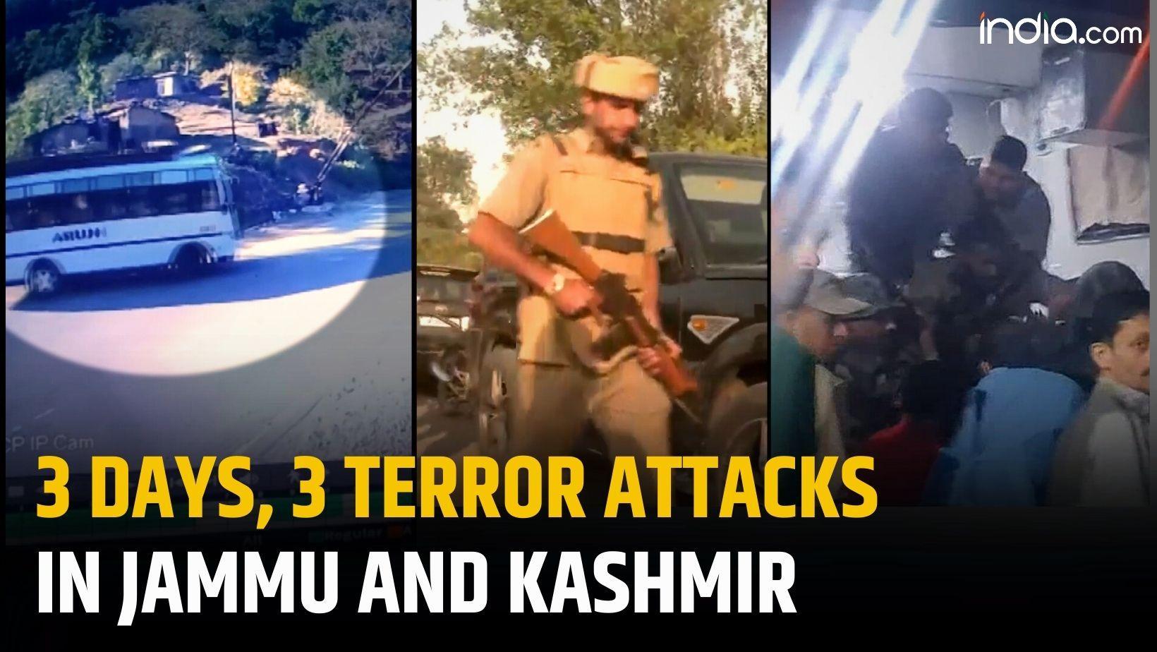Reasi to Doda in Jammu & Kashmir: 3 terror attacks in 3 days | India.com