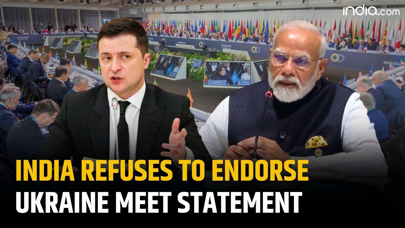 Russia-Ukraine War: India refuses to endorse Ukraine meet statement ...
