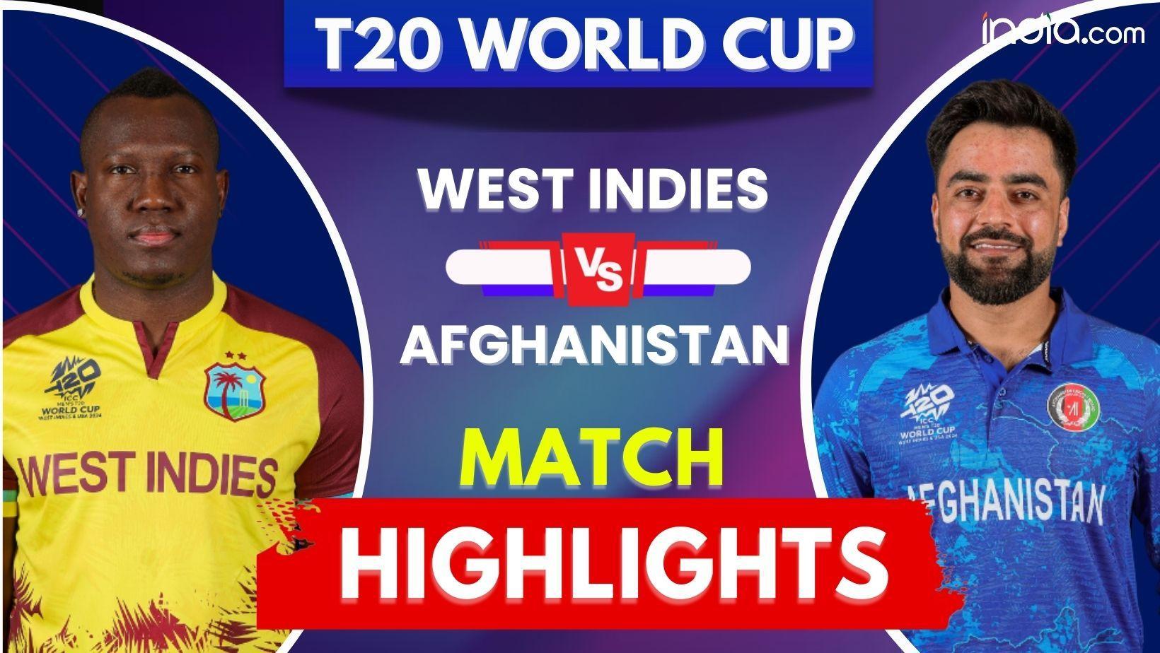 West Indies vs Afghanistan Highlights, T20 World Cup: Nicholas Pooran ...