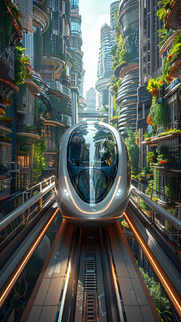 AI Imagines Noida Metro After 100 Years