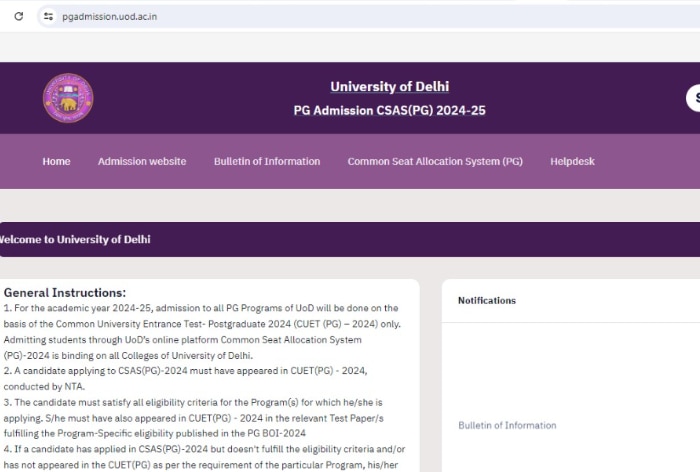 DU PG CSAS Round 1 Seat Allotment Result 2024 Today at 5 PM; Whats Next?