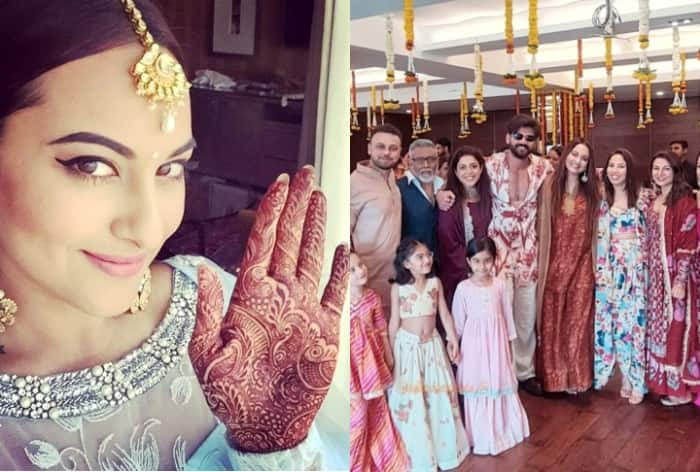 Inside Sonakshi Sinha and Zaheer Iqbal's Joyful Mehendi Ceremony: Couple Shines in Colourful ...