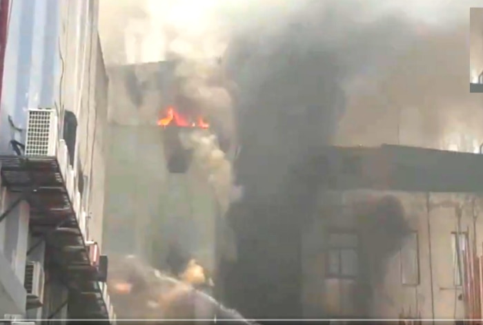 Massive Fire Breaks Out In Two Companies At Noida Sector 67 | Visuals