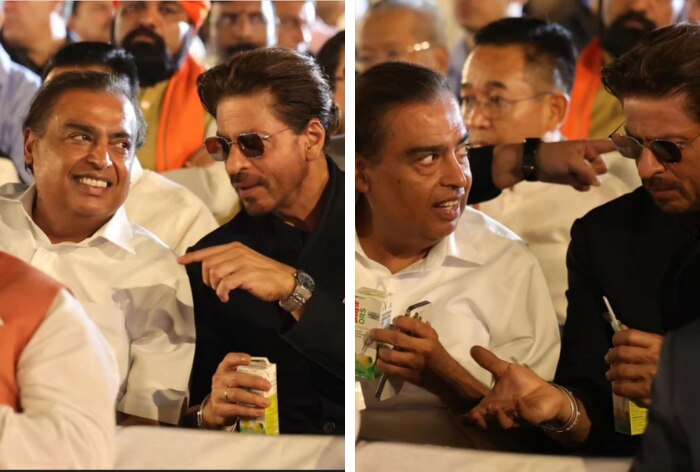 Shah Rukh Khan and Mukesh Ambani Sip ORS Packets at PM Modi’s Swearing ...