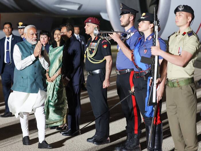 PM Modi Arrives In Italy For G7 Summit Outreach Meet, Bilateral Talks With Meloni, World Leaders ...