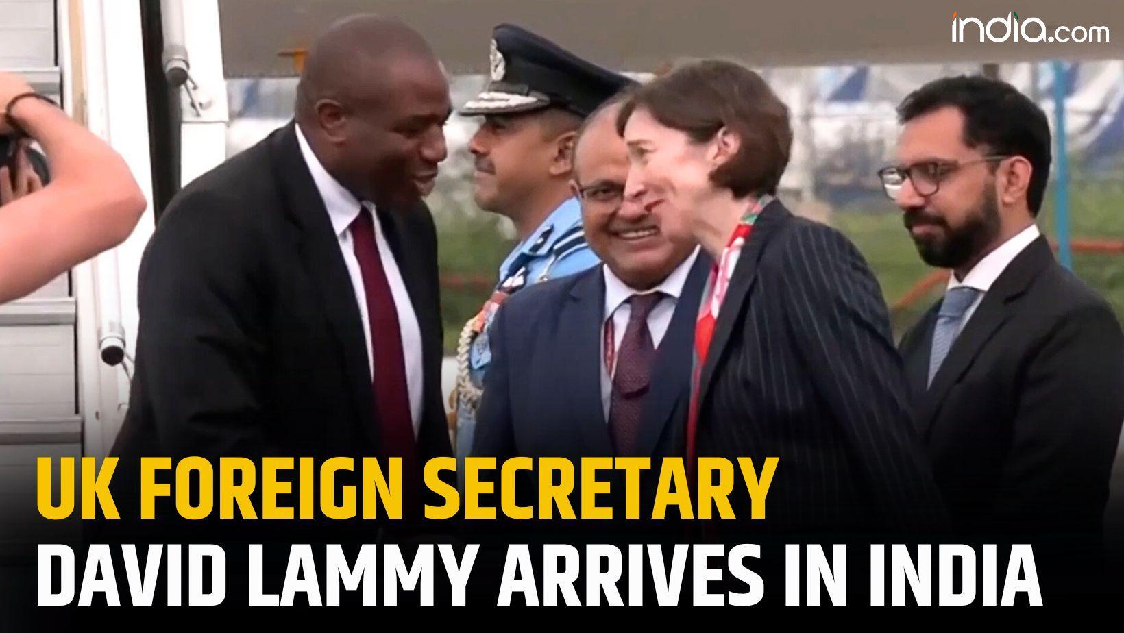 UK Foreign Secretary David Lammy arrives in India to hold meeting with ...