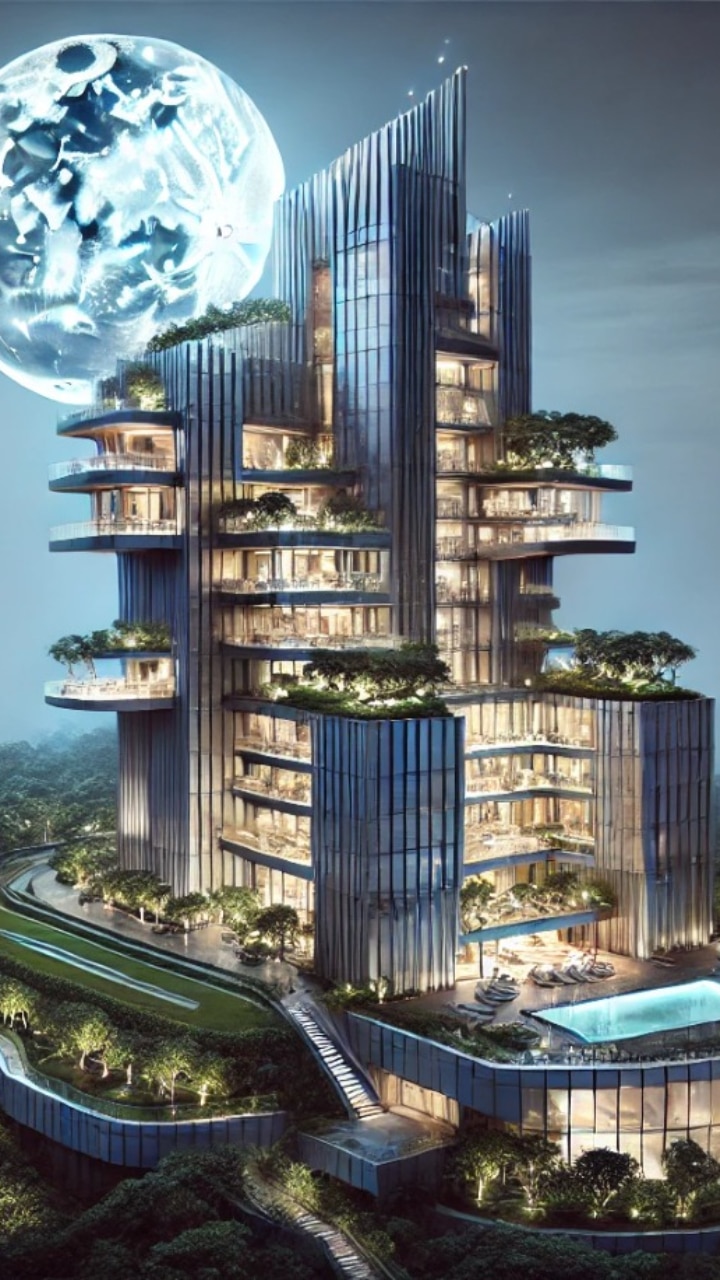 How Nita Ambani's House Antilia Looks In Full Moon Light - AI Images