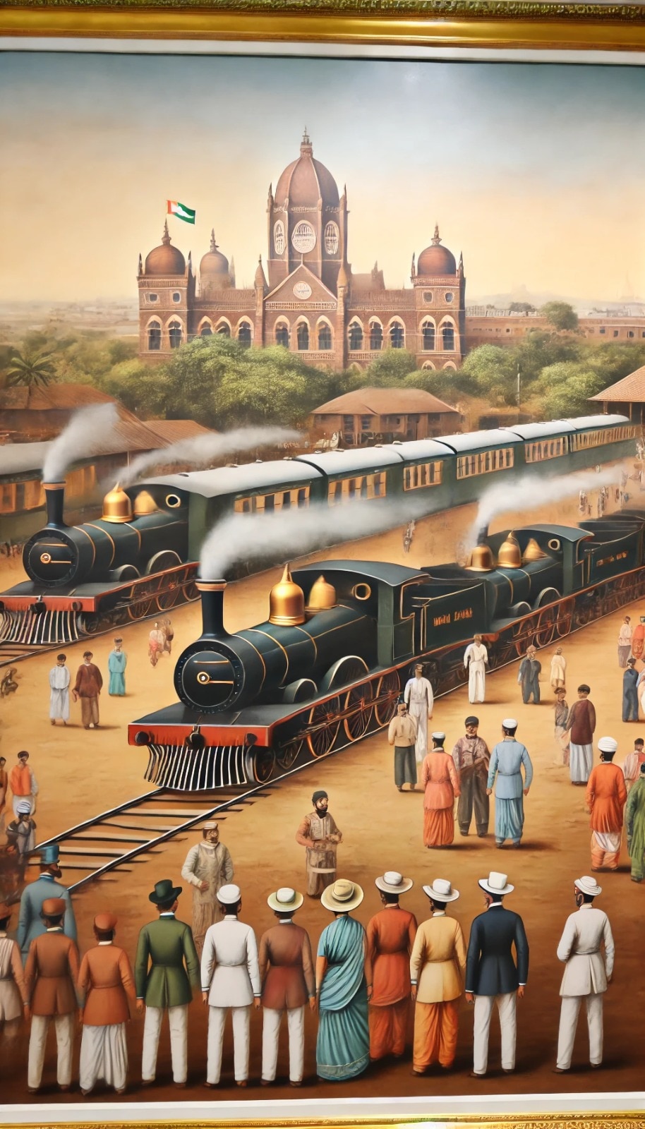 First Indian Passenger Train Journey From Mumbai To Thane In 1853 - AI ...