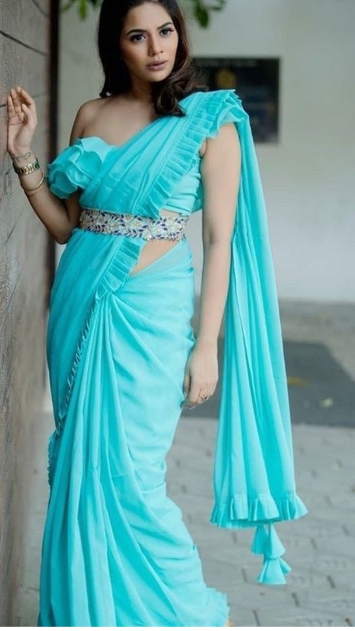 9 Trendy Georgette Blouses Perfect For Wedding Wardrobe