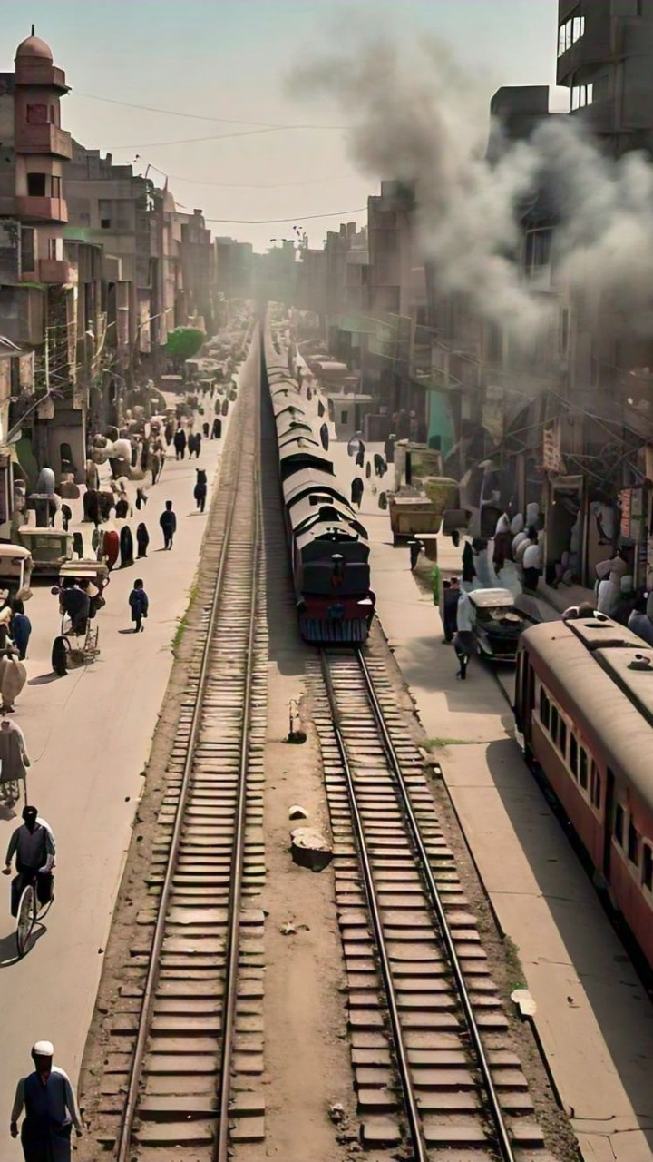 Lahore Railway Station Before The 1947 India-Pakistan Partition - AI ...