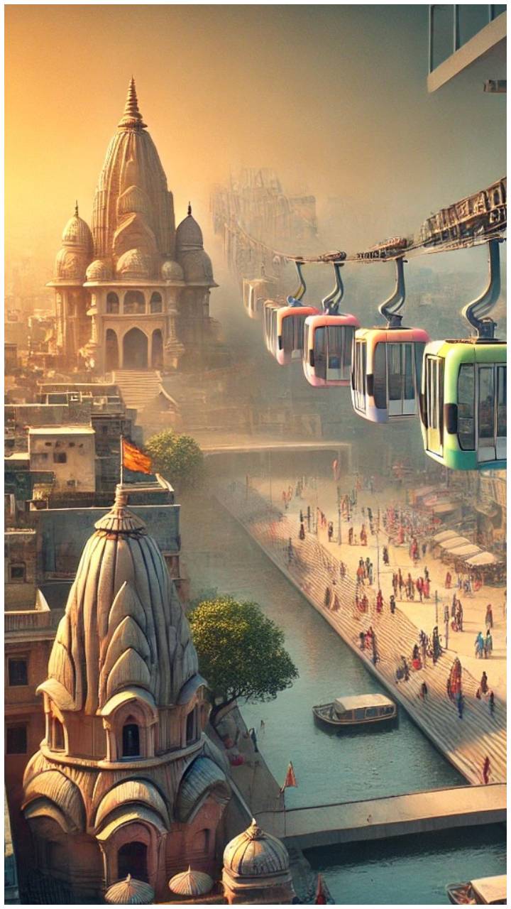 How Kashi Varanasi Will Look With Its First Operational Ropeway – AI Images
