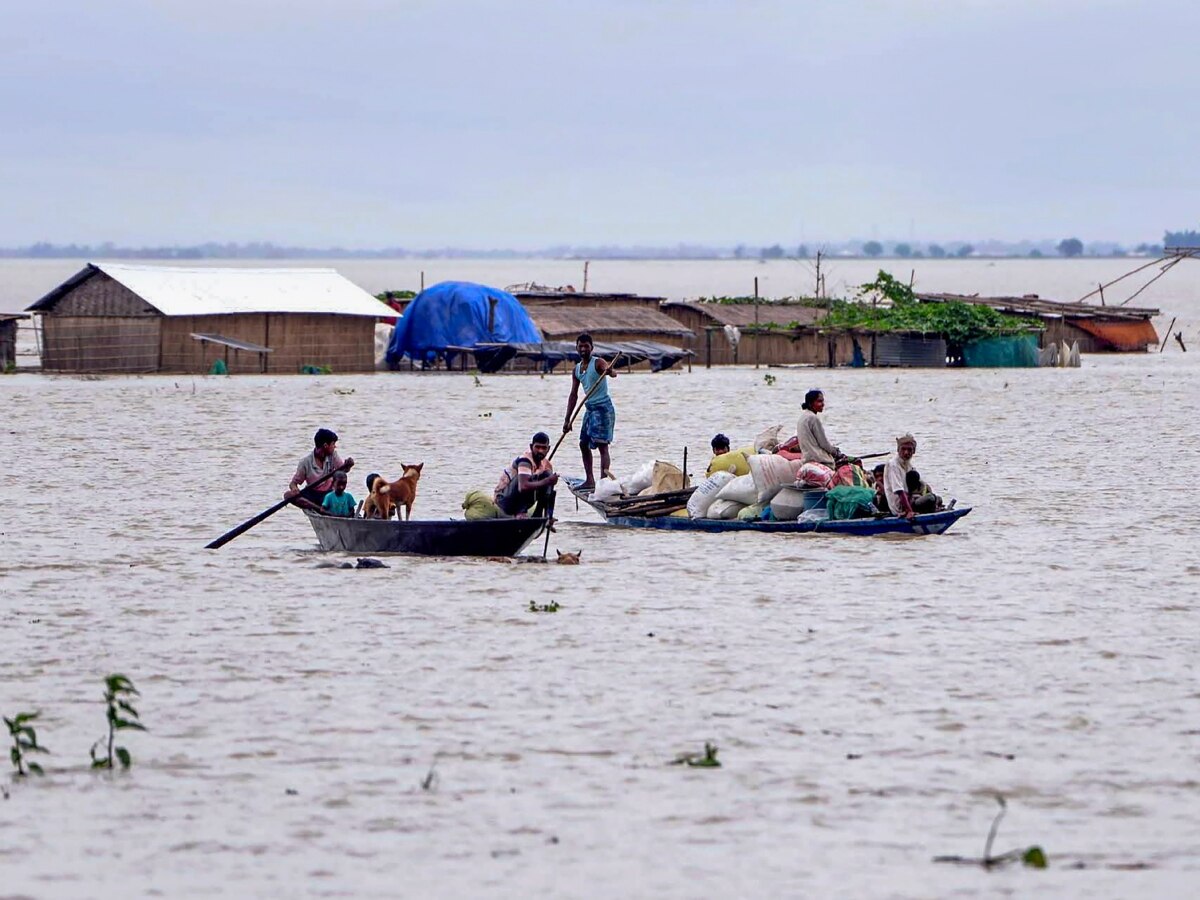 असम में बाढ़ से भारी तबाही, करीब 7 लाख लोग प्रभावित, अब तक 46 की मौत