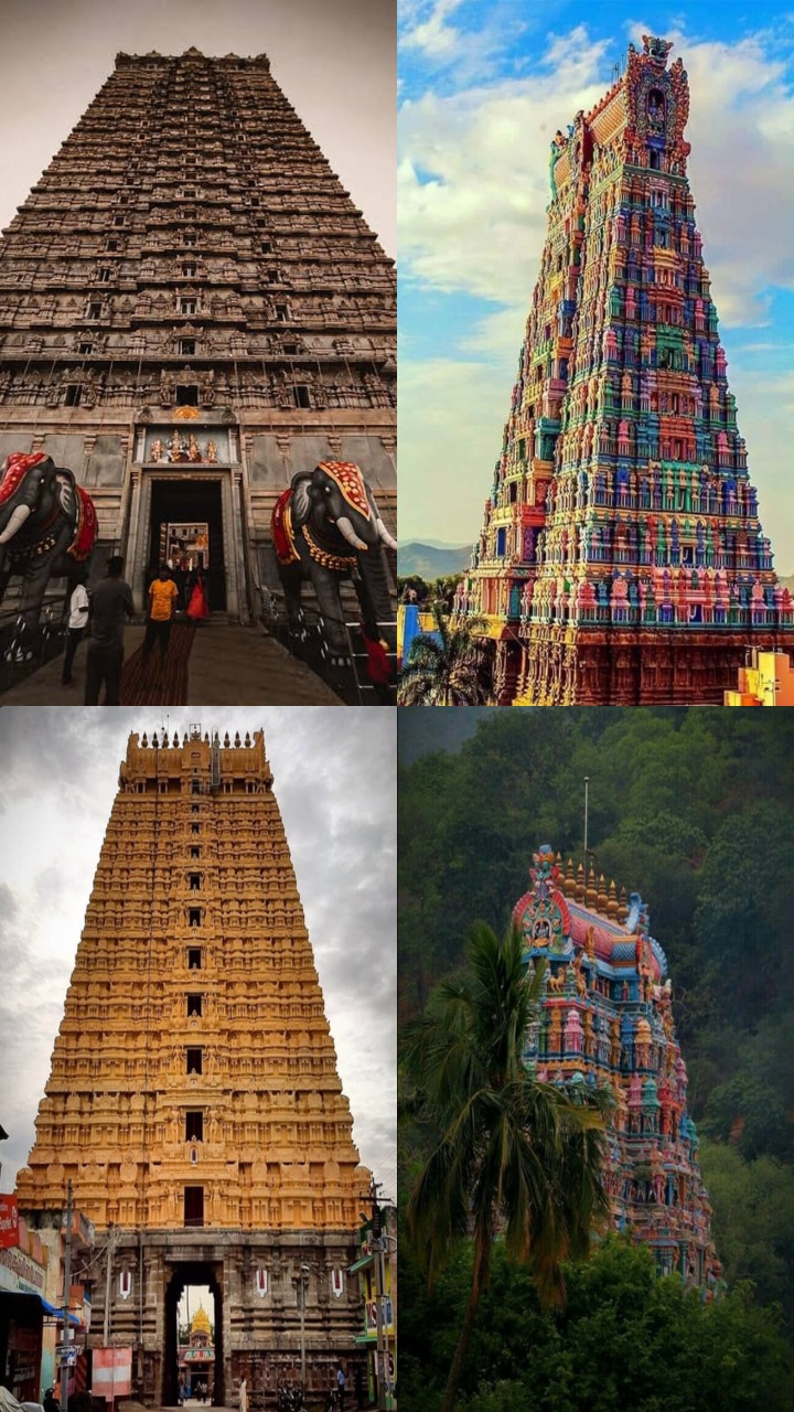 10 Tallest Gopuram Of Hindu Temples In India With Their Height
