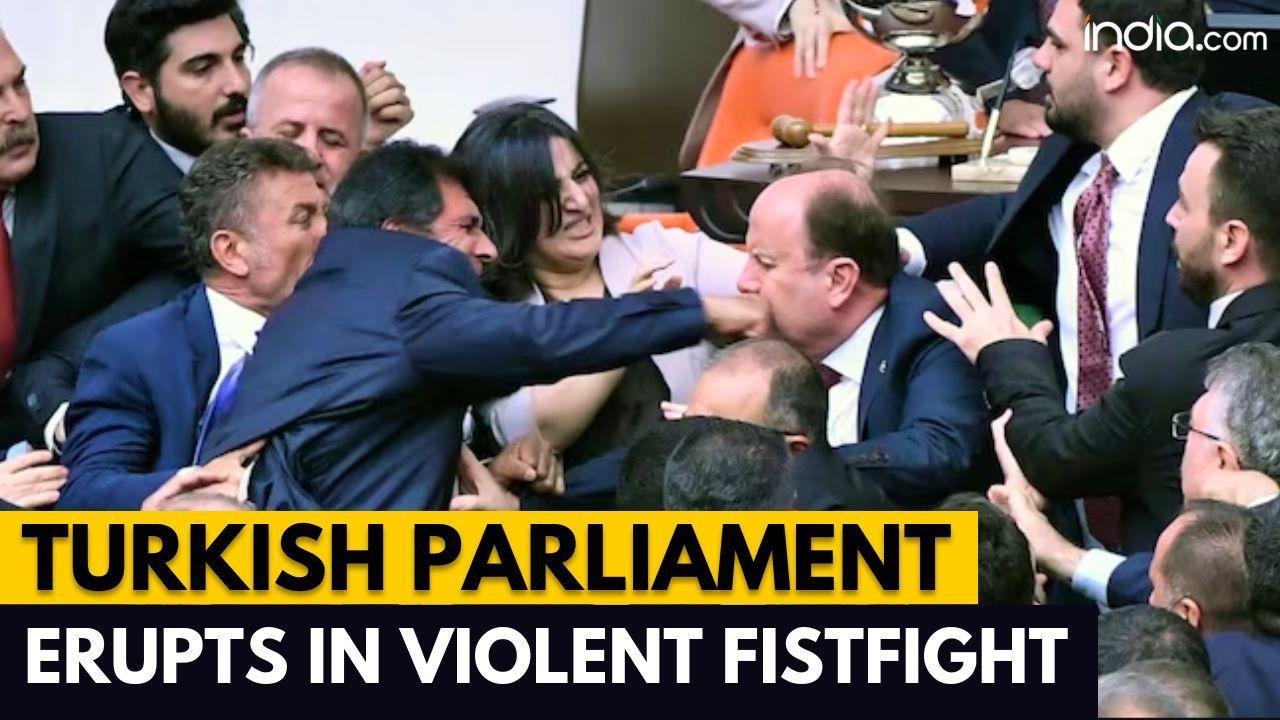 Turkey: Clashes Inside Turkish Parliament; Erdogan’s MPs Attack ...