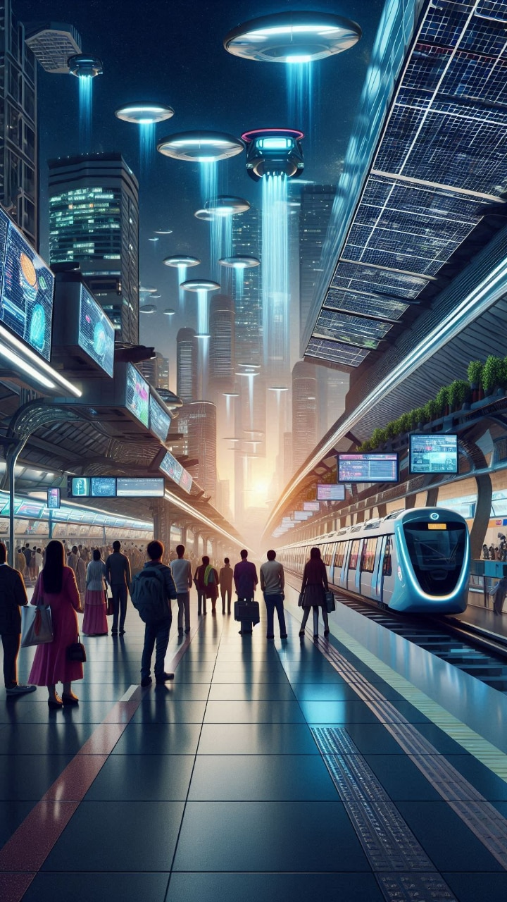 How Delhi Metro Stations Would Look After 100 Years - AI Imagines
