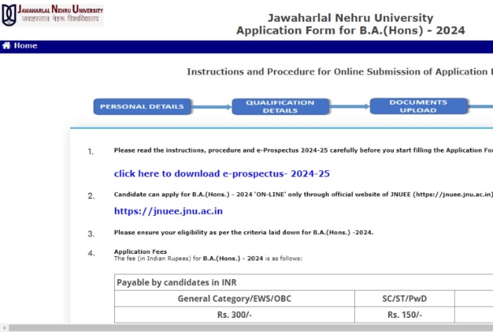 JNU Admissions 2024: Register For Undergraduate, COP Courses; Merit ...