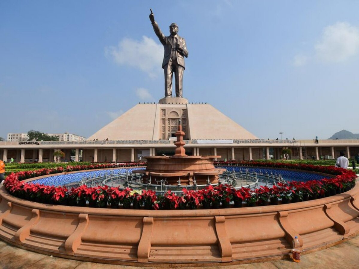 World's Tallest Ambedkar Statue 'Vandalised' In Andhra's Vijayawada ...