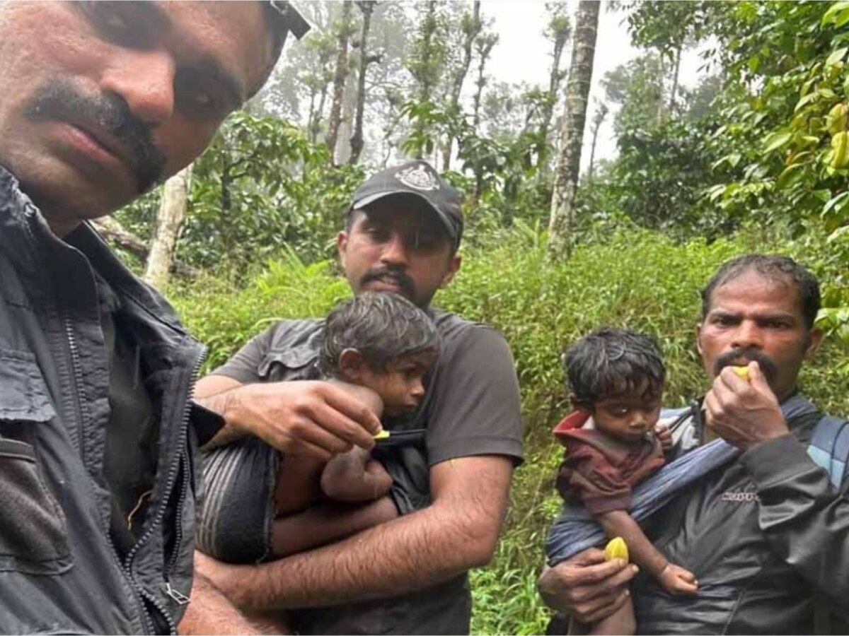 Wayanad Landslide: जंगल में फंसे आदिवासी परिवार के लिए फरिश्ता बने वन ...