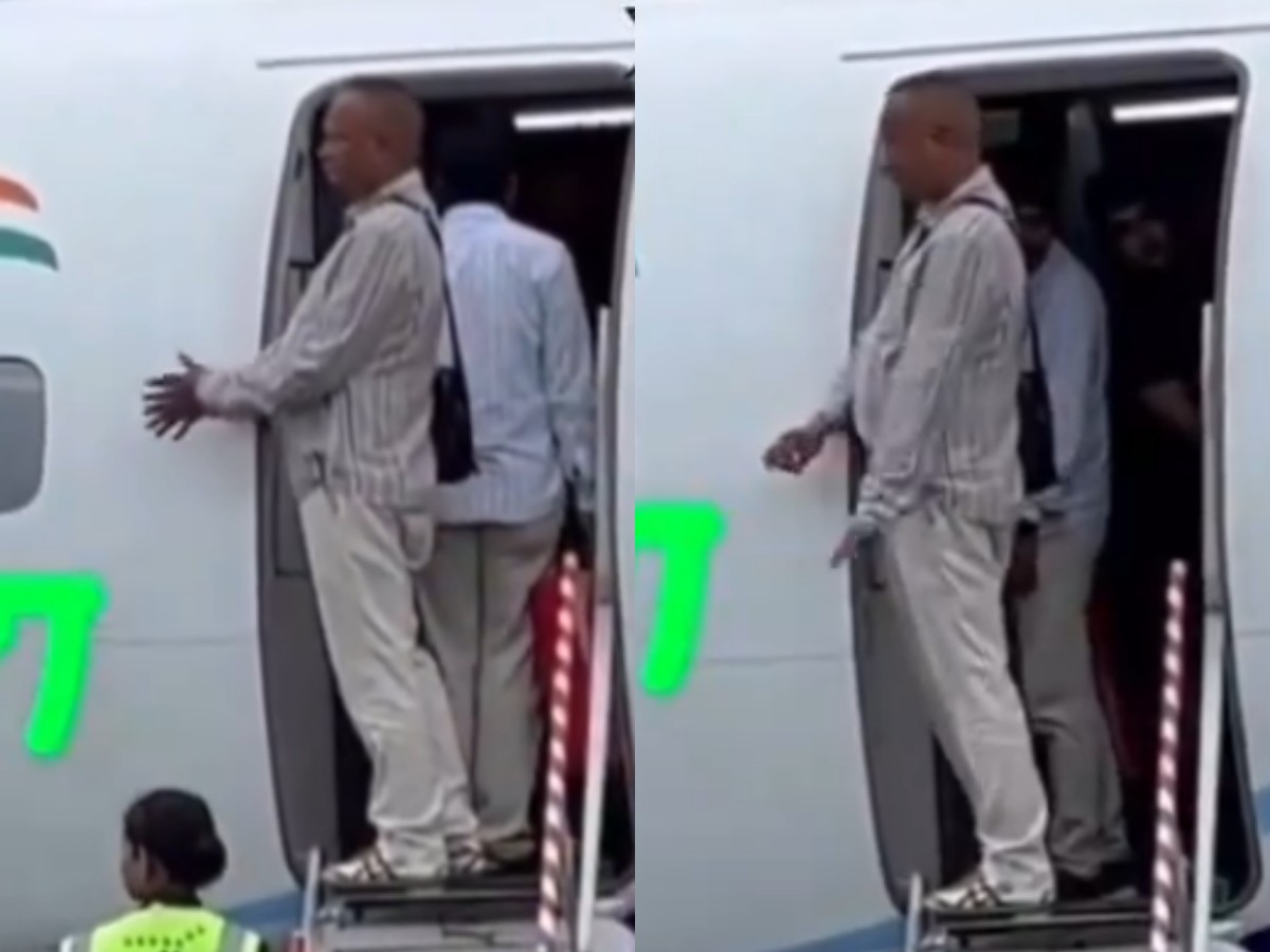 Chachaji Ka Video: प्लेन के गेट पर खैनी मसलने लगे चाचाजी, फिर जो किया ...