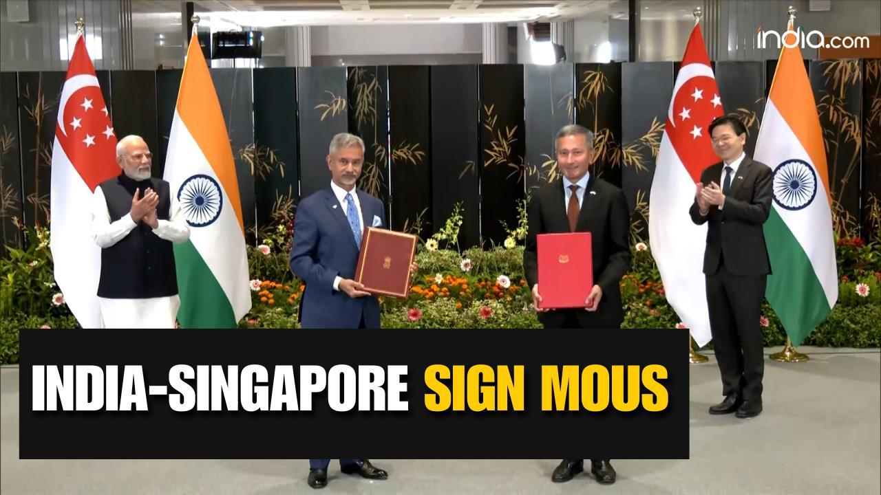 India-Singapore MoUs Signed: PM Modi and PM Lawrence Wong Meet in ...