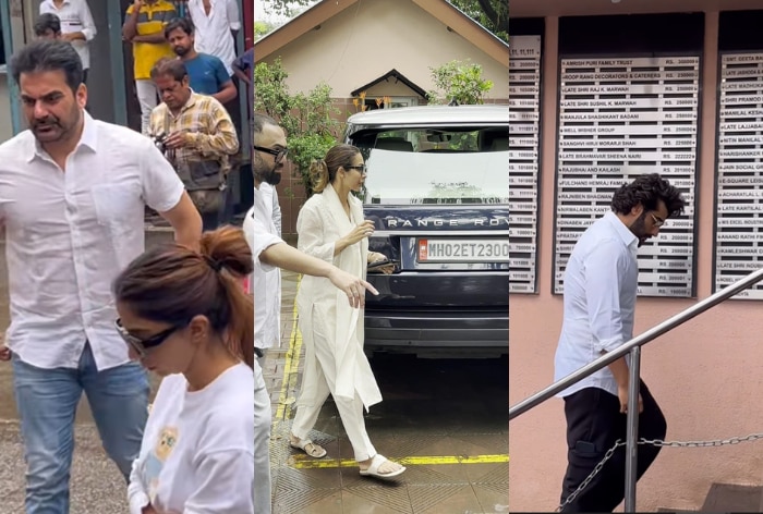 Photos: Malaika Arora and family attend father Anil Mehta’s last rites ...