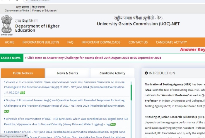 UGC NET Result 2024 live: NTA UGC scores at ugcnet.nta.ac.in(soon ...