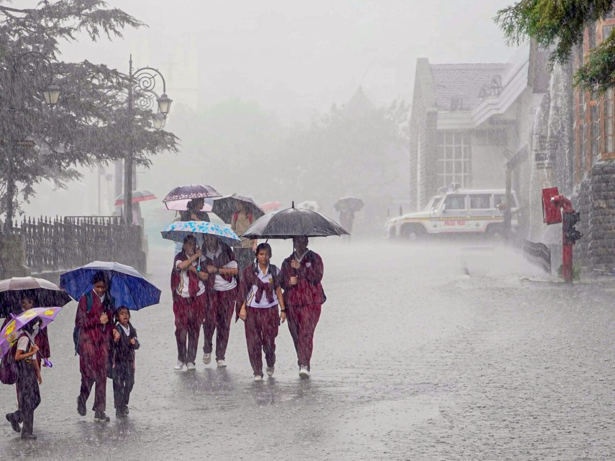 Himachal weather update: IMD sounds flood alert in 3 districts as more heavy rains predicted ...