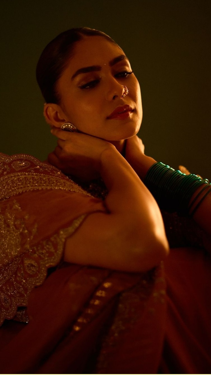 Mrunal Thakur approved mustard designer suit with marathi touch serves ...