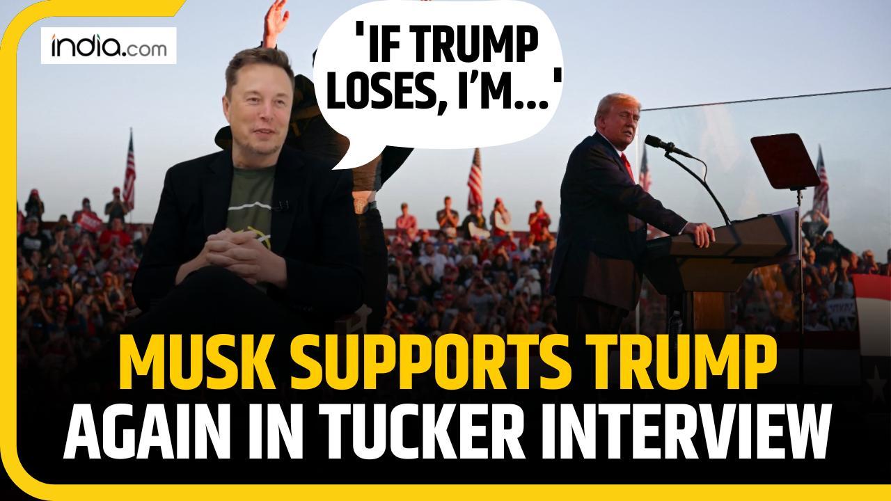 If Trump Loses, I’m… : Musk’s Shocking Stand in Tucker Carlson ...