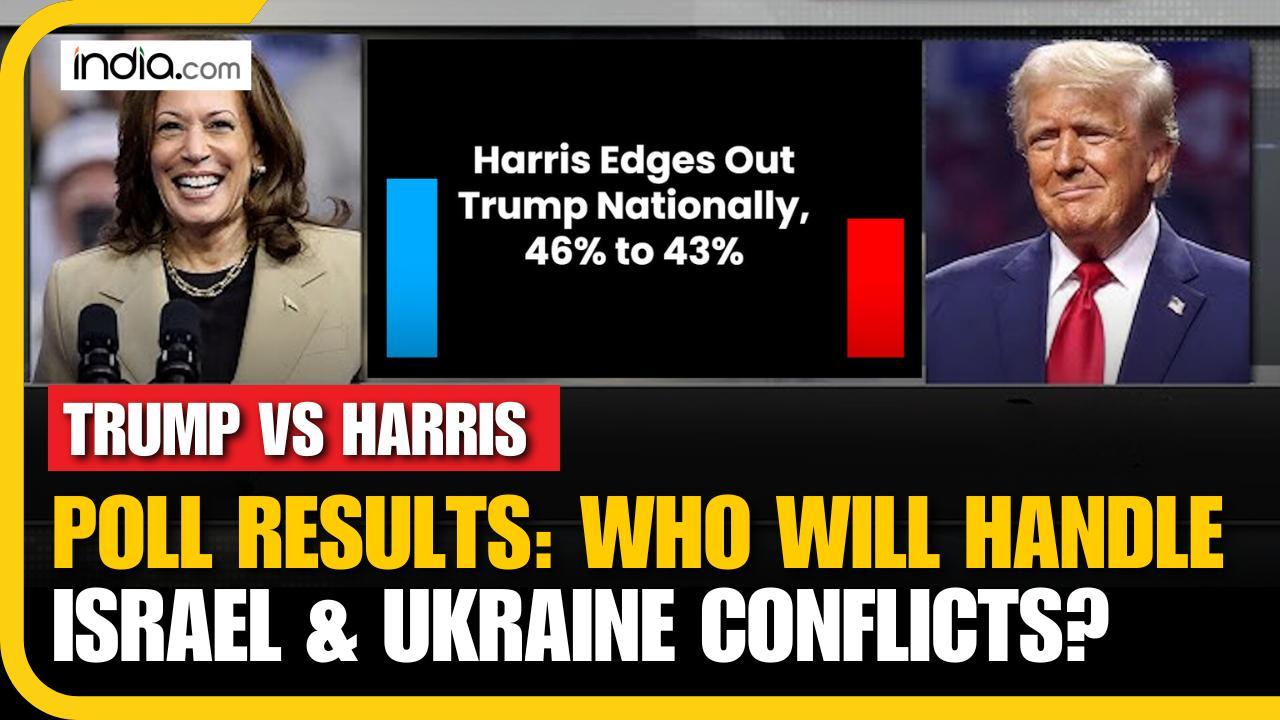 Trump Vs Harris: Trump Leads Harris in Poll on Handling Israel and ...