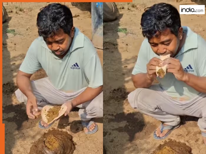 Viral Video: रोटी में गोबर लगाकर खाने लगा बंदा, ऐसे चटकारे लिए सोच नहीं ...