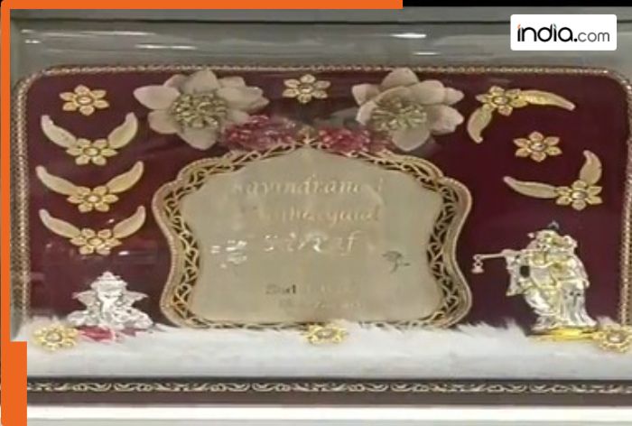 India's most expensive wedding card, it is made using real gold and ...