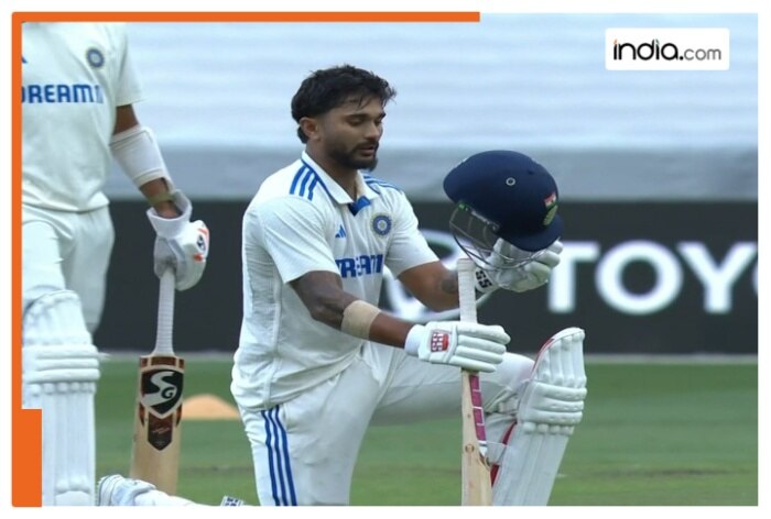 Watch: Nitish Kumar Reddy's CINEMATIC celebration after scoring maiden ...