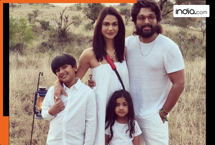 Allu Arjun's kids, Allu Arha and Allu Ayaan, rushed out of home after..., video goes viral - Watch