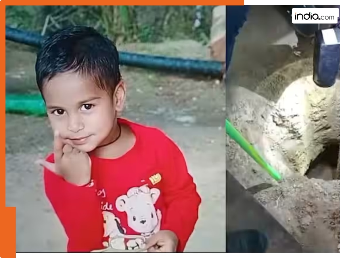 43 घंटे से बोरवेल में फंसा है 5 साल का आर्यन ,सुरंग बनाकर बच्चे को ...