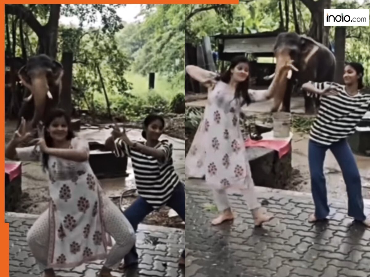 Hathi Ka Video: लड़कियों को भरतनाट्यम करता देख हाथी भी लगा नाचने, ऐसी ...