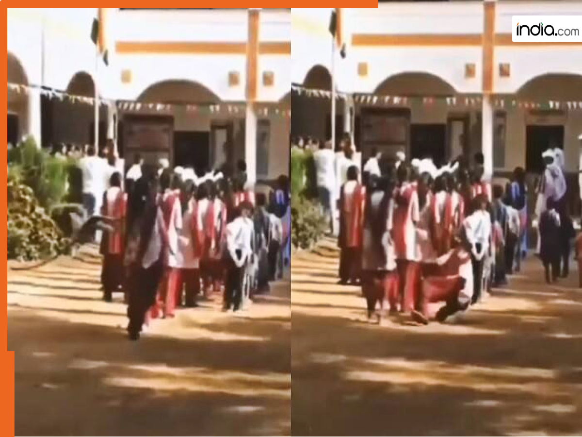 Bandar Ka Video: बंदर की रडार पर आ गई स्कूल गर्ल, चुपके से आया और पटककर ...