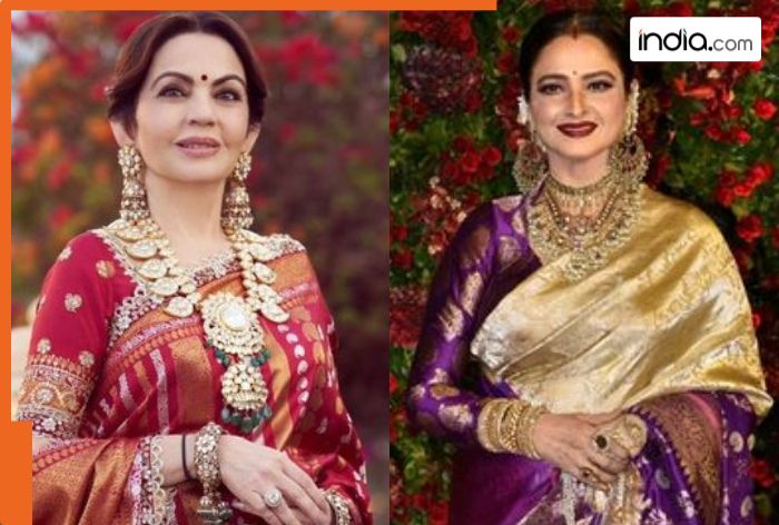 This is world's most expensive saree, it is worn by Nita Ambani, Rekha ...