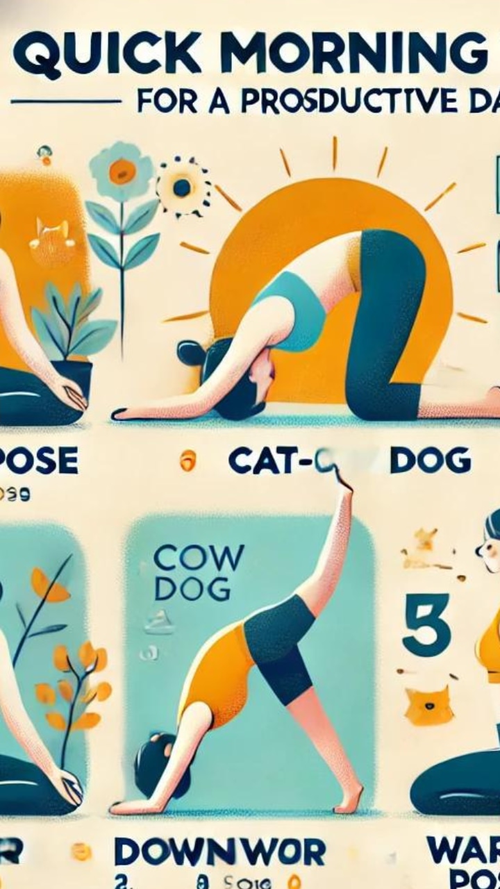 6 quick morning yoga poses for a productive day