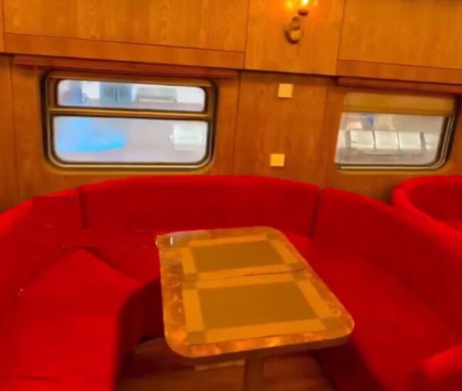 Luxurious interiors, Sofa-like seats, this is not a hotel but a train ...