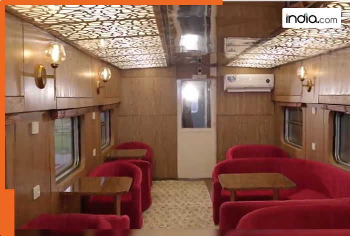 Luxurious interiors, Sofa-like seats, this is not a hotel but a train ...