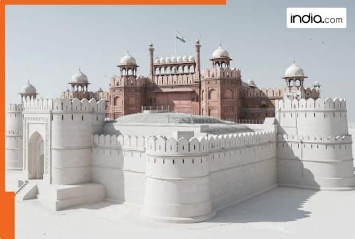 Red Fort was once white in colour, reason behind change in colour is...