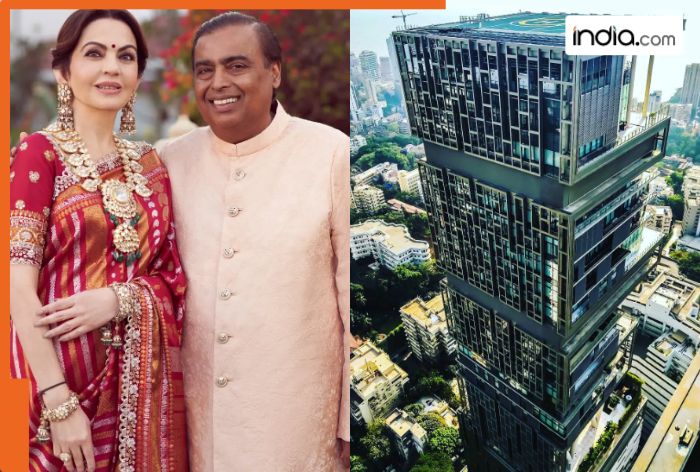 Mukesh Ambani and Nita Ambani reside on 27th floor of Rs 15000 crore Antilia due to...