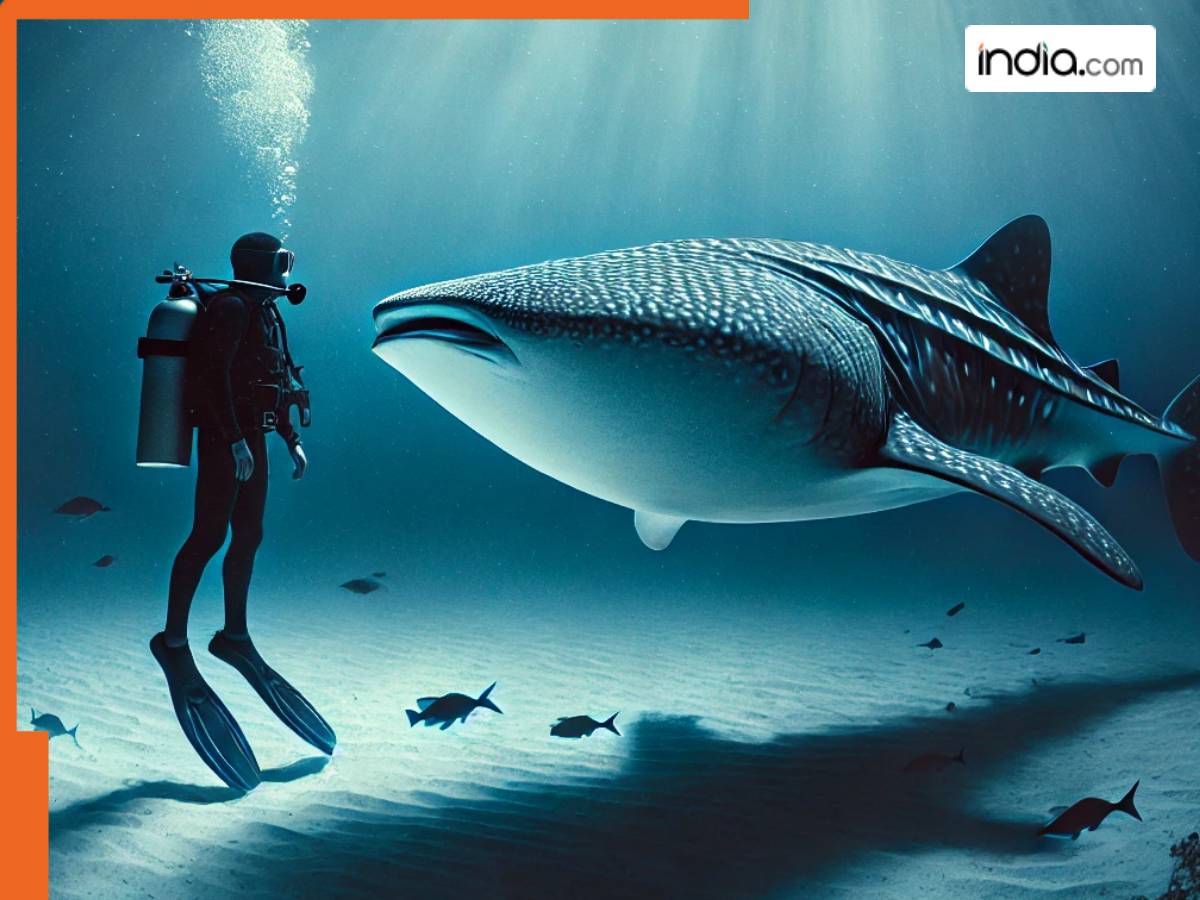 क्या इंसान को खड़ा निगल सकती है दुनिया की सबसे बड़ी मछली? मुंह में इतने ...