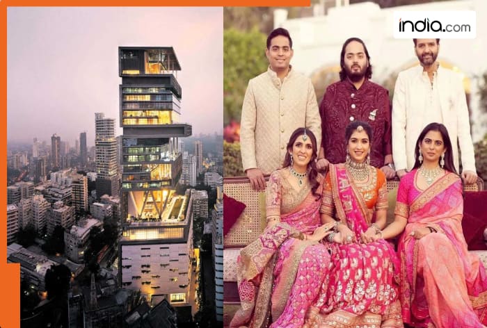 Mukesh Ambani-Nita Ambani and family live only on 27th floor of their ...