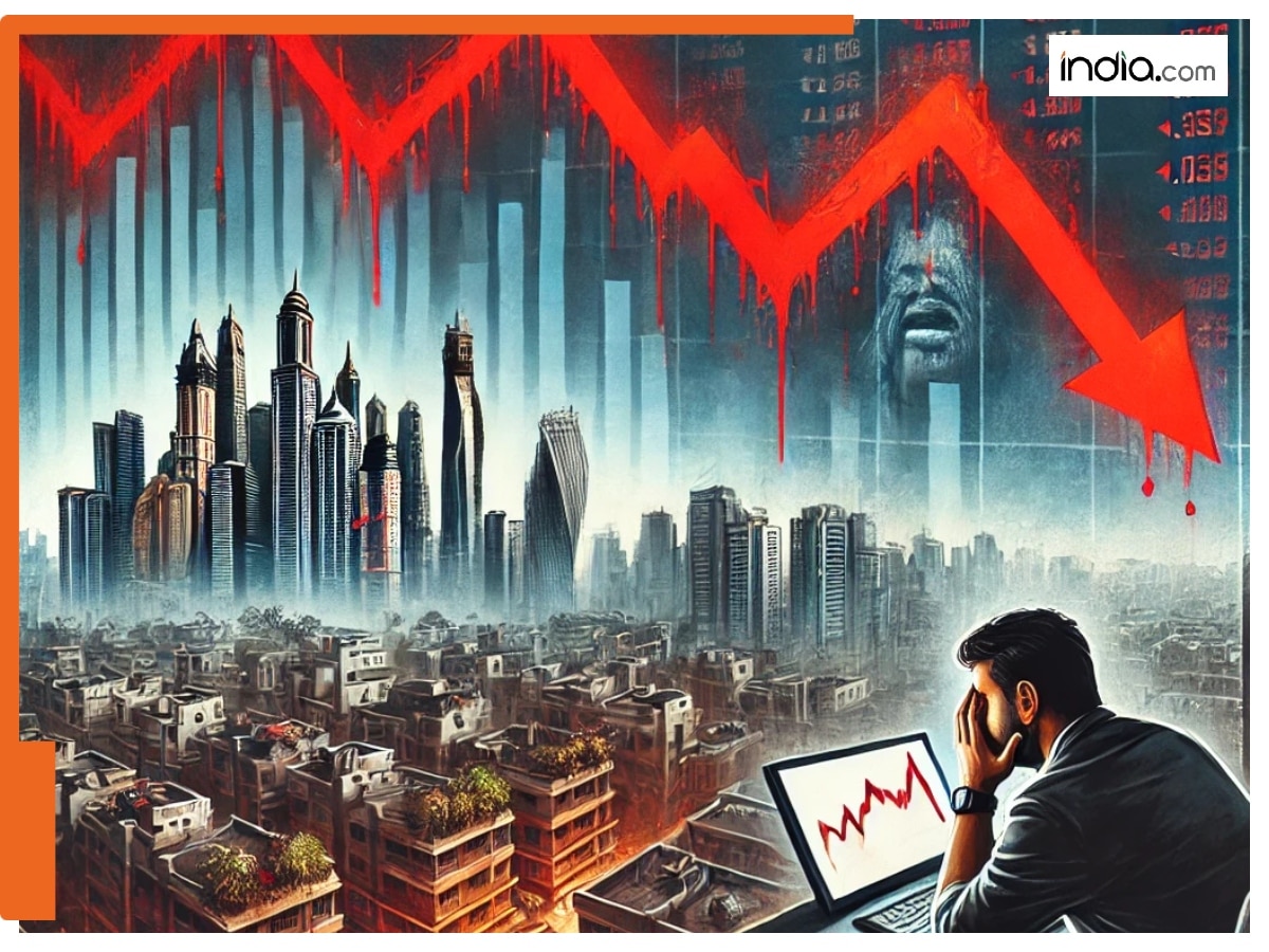 Stock market crash! Sensex falls 1,000 pts, Nifty below 24,750 as IT, FMCG, auto shares drag