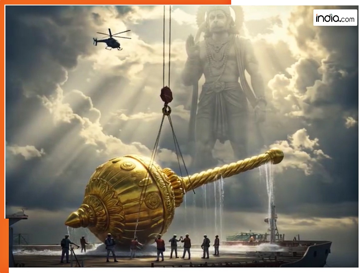 समुद्र में दिखाई दिया विशालकाय गदा, फिर जंजीर और हेलिकॉप्टर से खींच लाए ...
