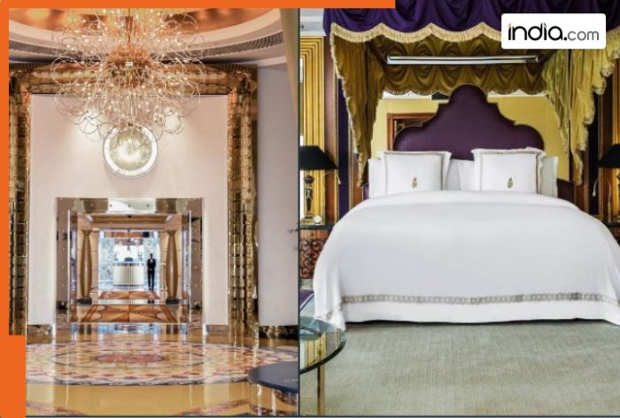 World's only 10-star hotel has 24k gold décor, one night stay costs Rs..., it is located in ...