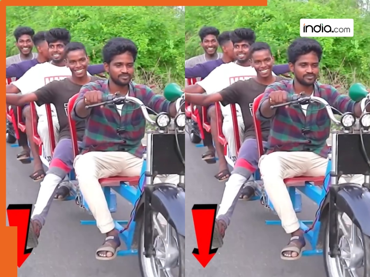 Jugaad Ka Video: जुगाड़ लगा बना डाला 6 सीटों वाली बाइक, वायरल वीडियो ...